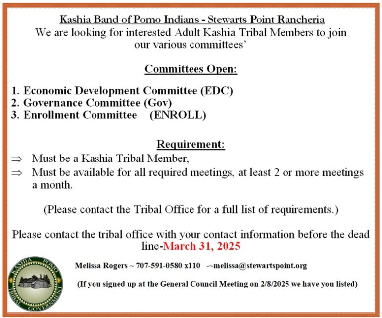 Kashia Pomo Indian Tribe – Kashia Pomo Indian Tribe 1